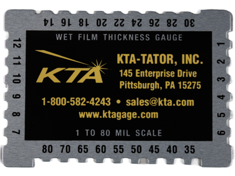 Aluminum Wet Film Thickness Gauges - Get at KTA Gage!