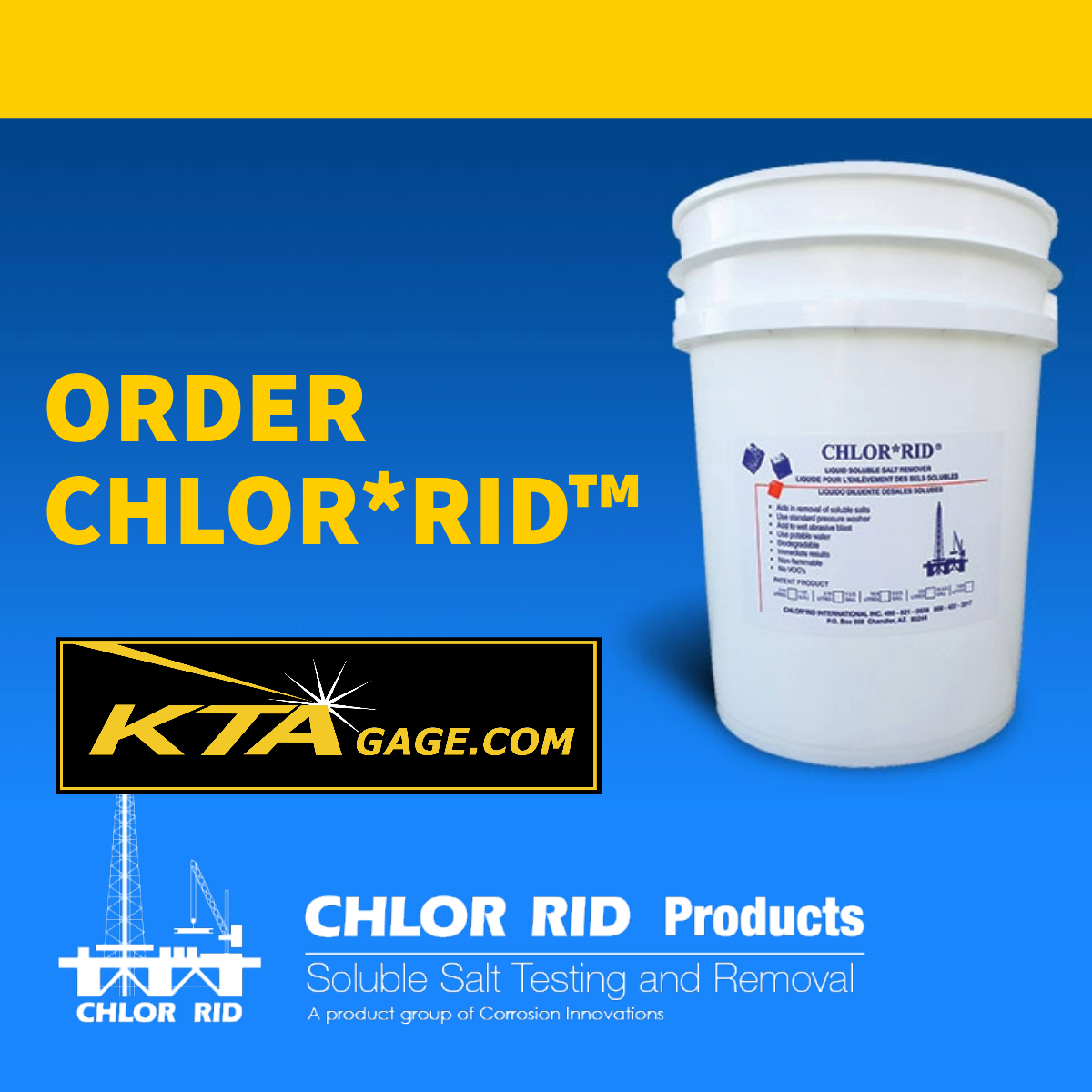 Order Chlor*Rid™ | KTA Gage
